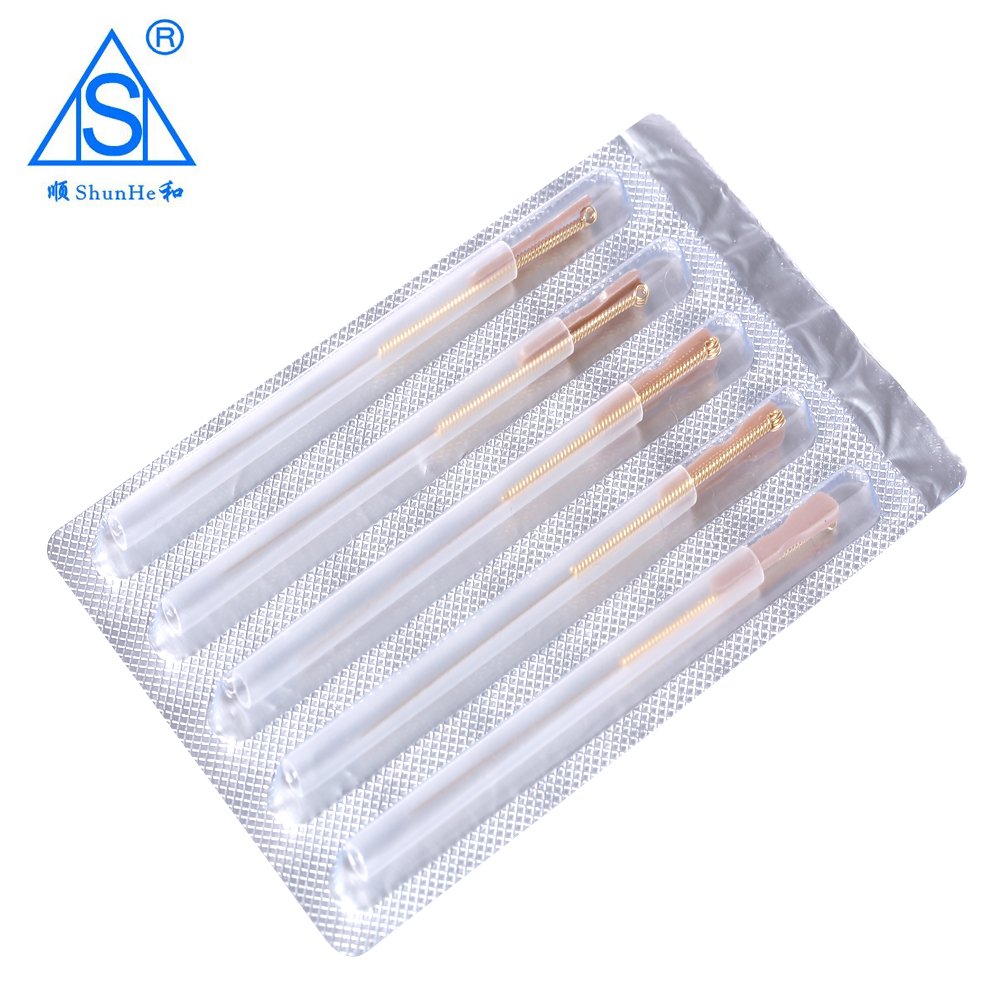 Gold Plated Acupuncture Needle with Tube Aluminium Foil Package 100pcs ...
